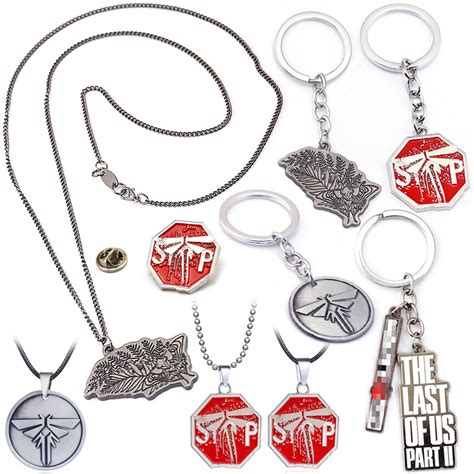 游戏最后生还者钥匙扣圈the Last Of Us艾莉项链乔尔挂件泰丝饰品虎窝淘