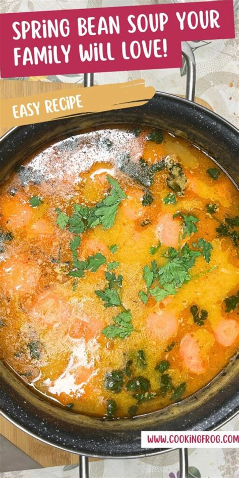 Hearty Spring Bean Soup Recipe Cooking Frog