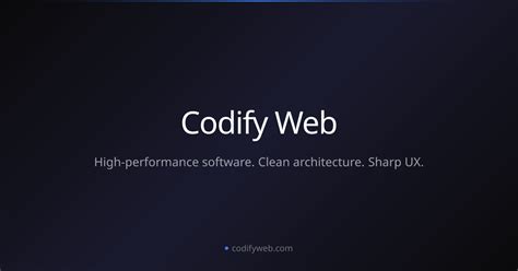 Codify Web