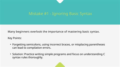 Top 10 Mistakes In Learning C Programming Ppt