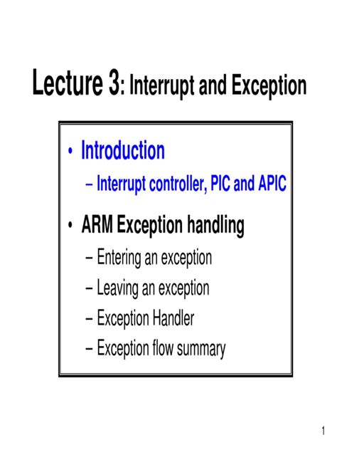 interrupt and exception introduction pdf computing computer engineering