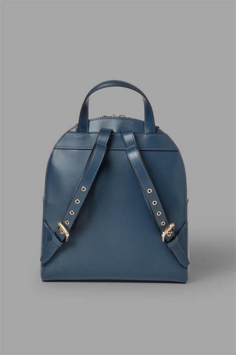 Mochilas La Martina Outlet Stud Embellished Leather Mujer Azul Marino