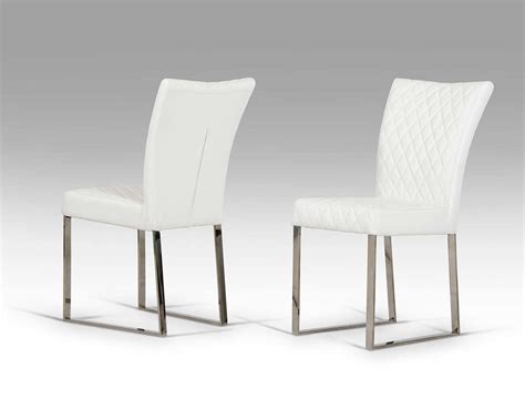 White Eco Leather Chair Vg838 Modern Chairs