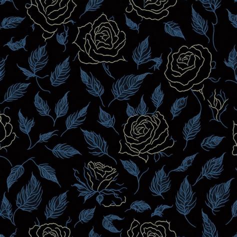 Premium Ai Image Rose Pattern