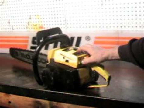The Chainsaw Guy Shop Talk Mcculloch Pro Mac 10 10 S 4 6avi Youtube