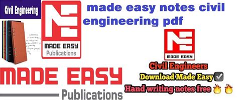 Made Easy Notes Civil Engineering Pdf Made Easy Civil Engineering