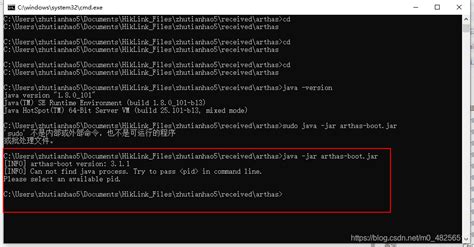 Arthas下载安装和启动问题 Can Not Find Java Processtry To Pass ＜pid＞ In Command Linejava我叫程序猿 华为开发者空间