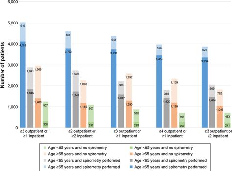 Age And Spirometry Related Data For Verified Copd Patients In Each