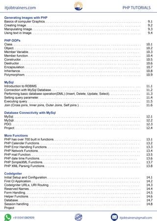 PHP Syllabus PDF