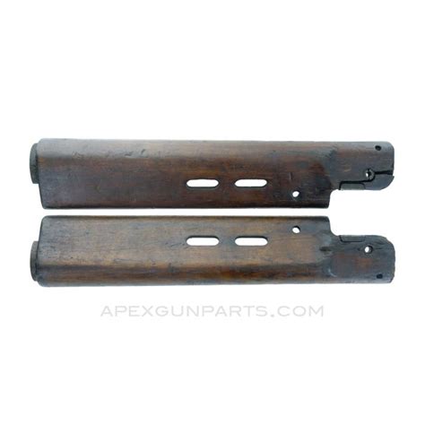 L1a1 Handguard Set Left And Right Grips Unmarked Made Of Wood