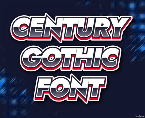 Century Gothic Font Text Effect And Logo Design Font