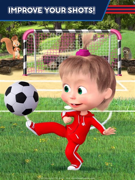 Masha And The Bear Soccer Game For Iphone