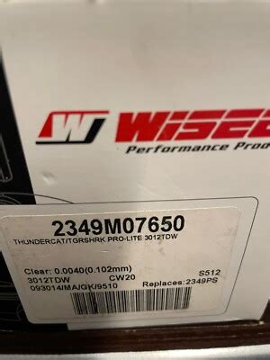 1 Pcs Wiseco Piston Kit Tiger Shark Tigershark Thundercat 900 Std
