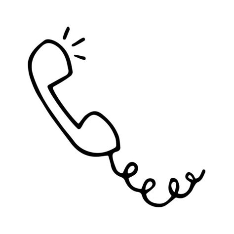 Telephone Clip Art Black And White