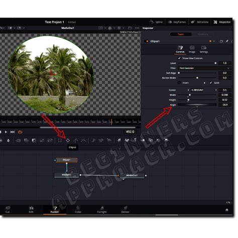 Davinci Resolve Circle Diagonal Fusion Crops 2029 Tips