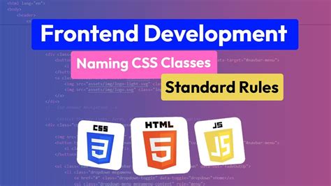 Standard Rules For Naming Css Classes And Website Sections Youtube