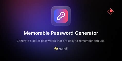 Raycast Store Memorable Password Generator