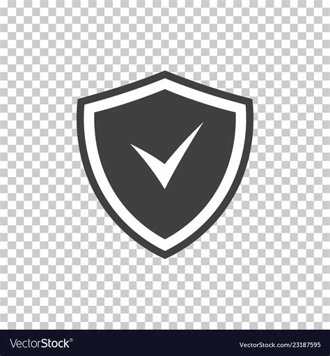 Shield With Checkmark Icon Royalty Free Vector Image