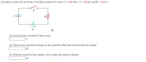 [solved] her a series r c circuit as in the figure
