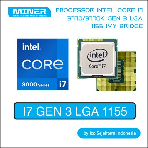 Jual Processor Intel Core I7 3770 3770k Gen 3 Ivy Bridge Lga 1155 Shopee Indonesia