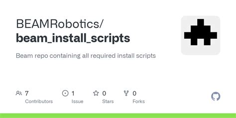 Github Beamroboticsbeaminstallscripts Beam Repo Containing All Required Install Scripts