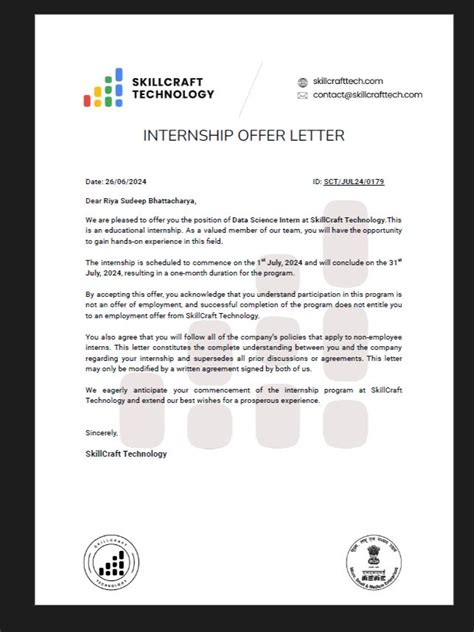 Riya Bhattacharya On Linkedin Datascience Internship Skillcrafttechnology Machinelearning