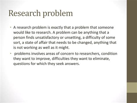Research Problem And Its Characteristics Pptx