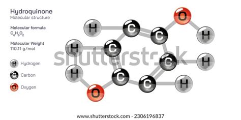 Hydroquinone Molecular Structure Formula Periodic Table Stock Vector Royalty Free 2306196837