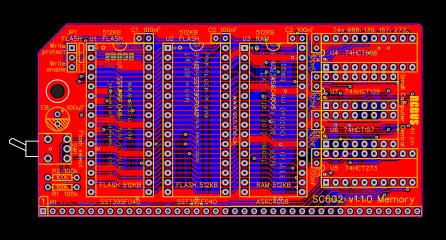 SC602 V1 1 Memory Module For RCBus 40pin OSHWLab