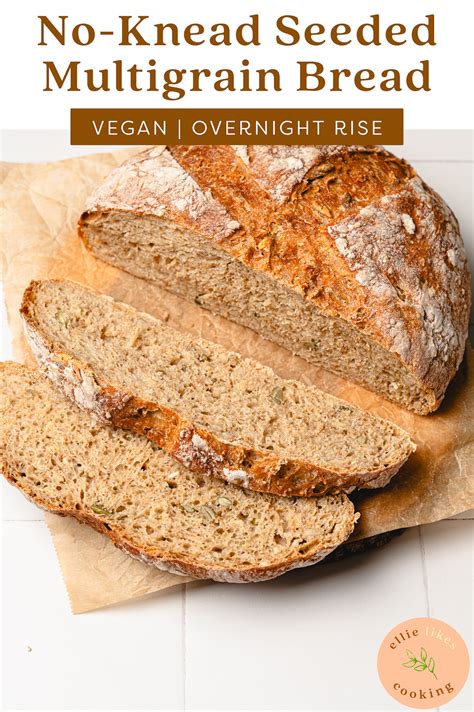 Seeded Multigrain Bread No Knead Ellie Likes Cooking