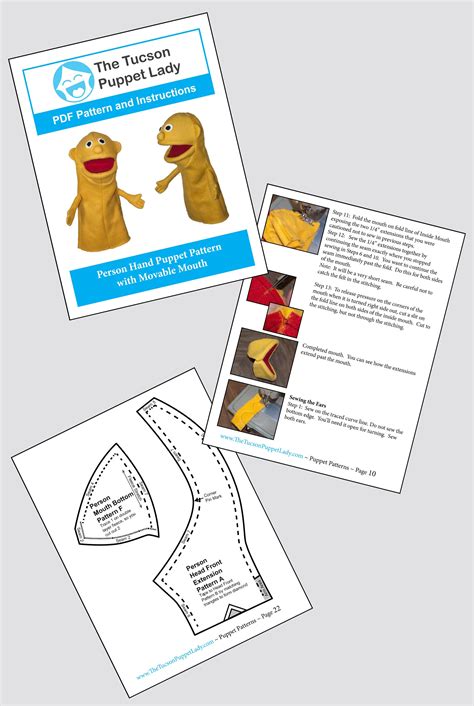 Person Puppet Sewing Pattern Etsy Uk