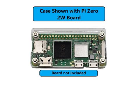Raspberry Pi Zero2w Starter Acrylic Case Kit With Power Adapter And