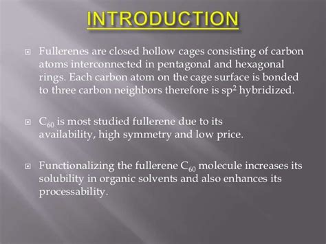 Fullerenes Applications