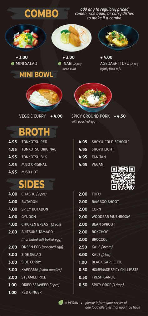 Menu Dashiwa