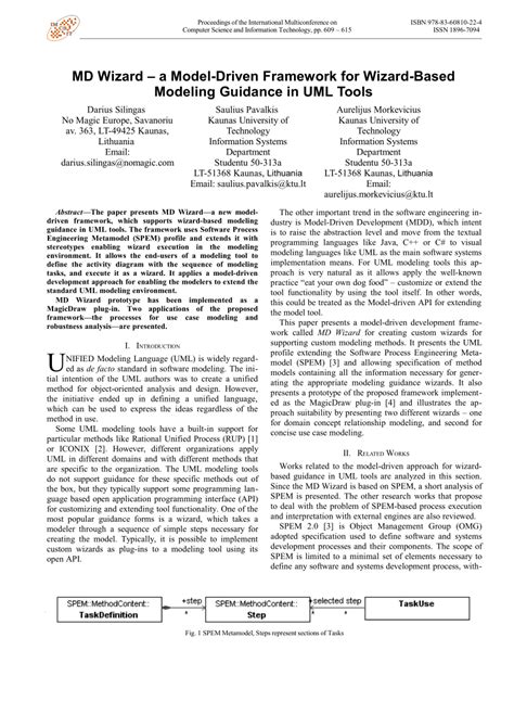 Pdf Md Wizard A Model Driven Framework For Wizard Based Modeling