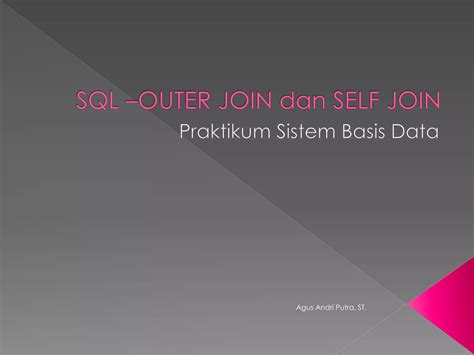 Sql Outer Join Pptx