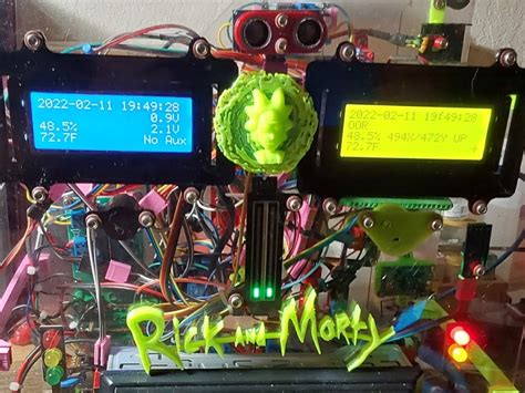 rick and morty steampunk multifunction gadget arduino project hub