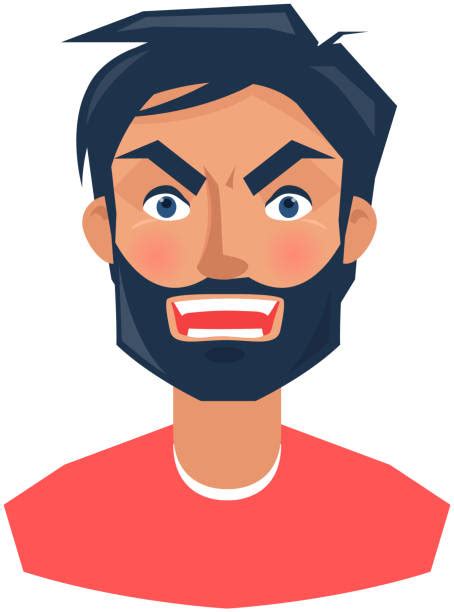 3 000 Angry Bearded Man Stock Illustrations Royalty Free Vector