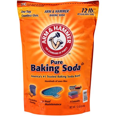 Arm And Hammer Pure Baking Soda 12 Lb Resealable Bag For Large Pool