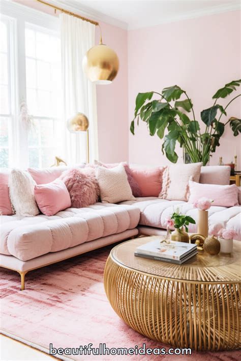 Pink Living Room Design