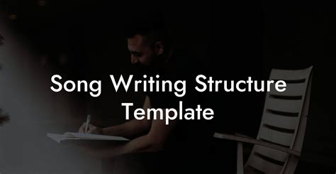 Song Writing Structure Template Lyric Assistant