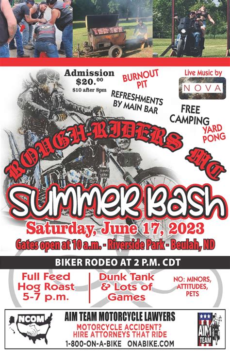 Rough Riders Mc Summer Bash Aim Team Motorcycle Lawyers