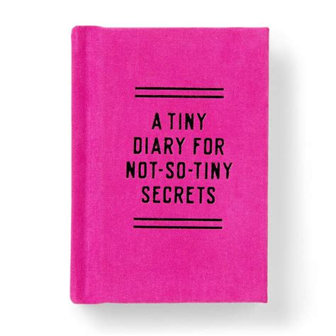 Tiny Diary For Not So Tiny Secrets Bench Pressed Letterpress