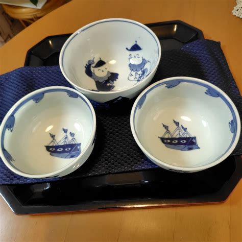 しん窯青花 麺鉢大小3個セット メルカリ