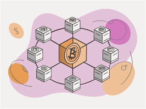 Blockchain Technology Bitcoin Crypto Illustration Premium Ai