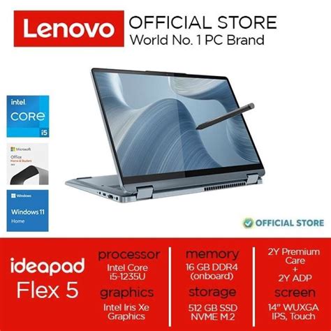 Jual Lenovo Flex I Iau Core I U Gb Ssd Iris Xe Win Ohs Di Seller Flixx Id