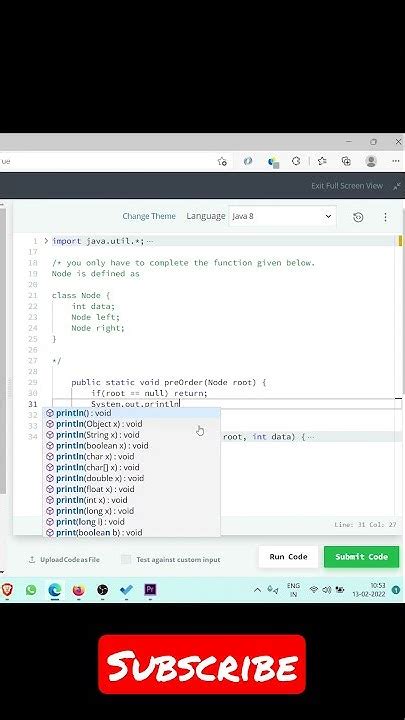 Preorder Traversal Hackerrank Java Learncs Datastructure Algorithm