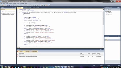 How To Make A Simple Game In Visual Basic Youtube