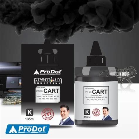 Liquid Prodot Premium Pi Cn Cart Black Inkjet Refill Ink For