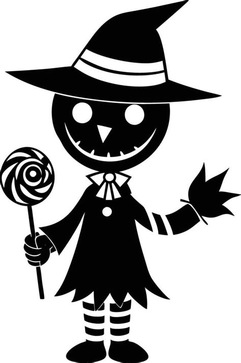 Cute Hallowen Charecter With Candy Illustration 47485423 Vector Art At